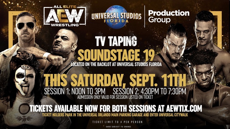 AEW Announces First Universal Studios TV Tapings