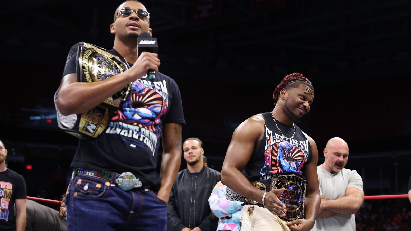 AEW Tag Champs Private Party Name Things They've Done With Title Belts