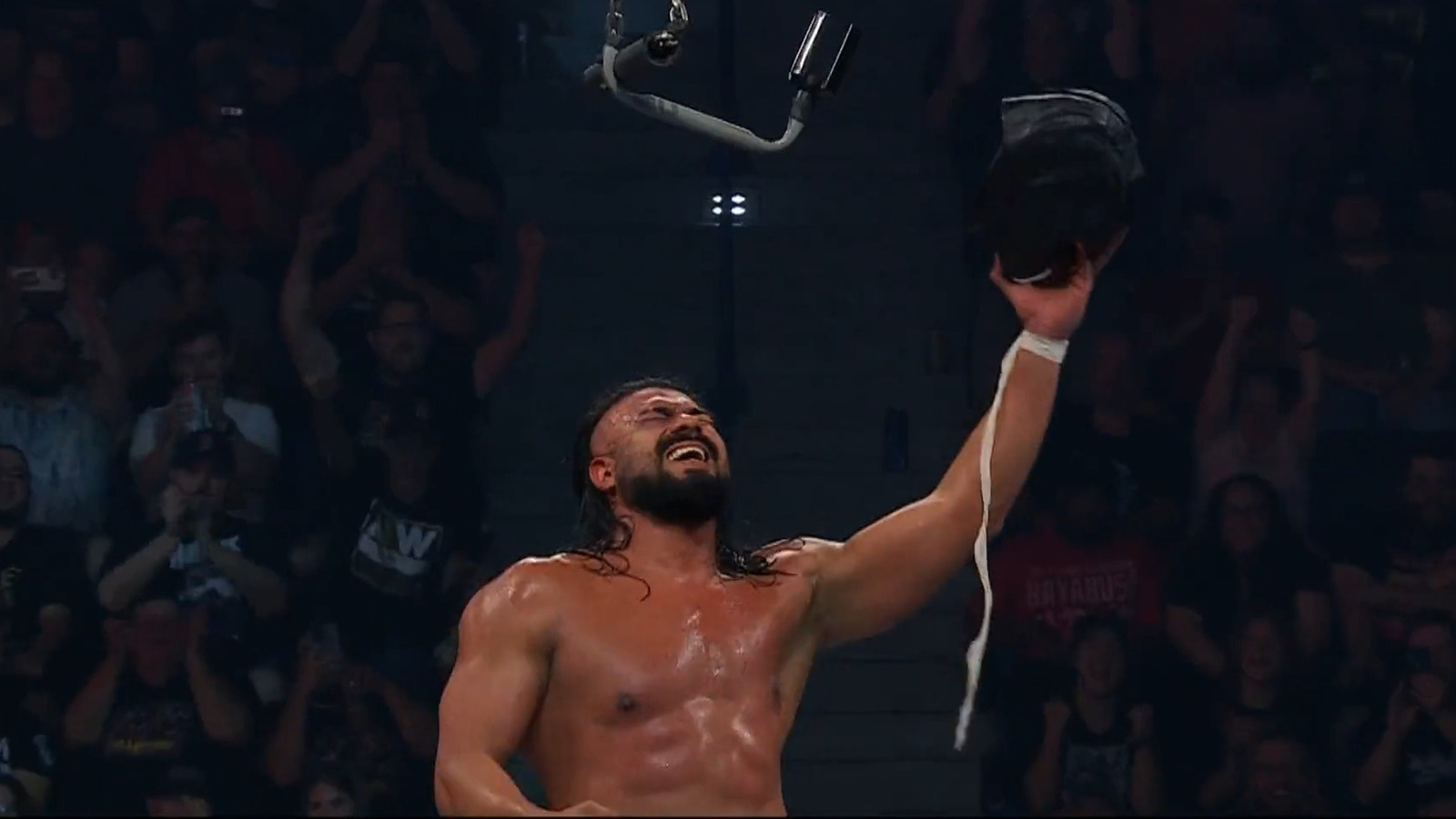 Andrade El Idolo Battles Buddy Matthews In A Ladder Match For Mask On ... Andrade El Idolo Battles Buddy Matthews In A Ladder Match For Mask On ...