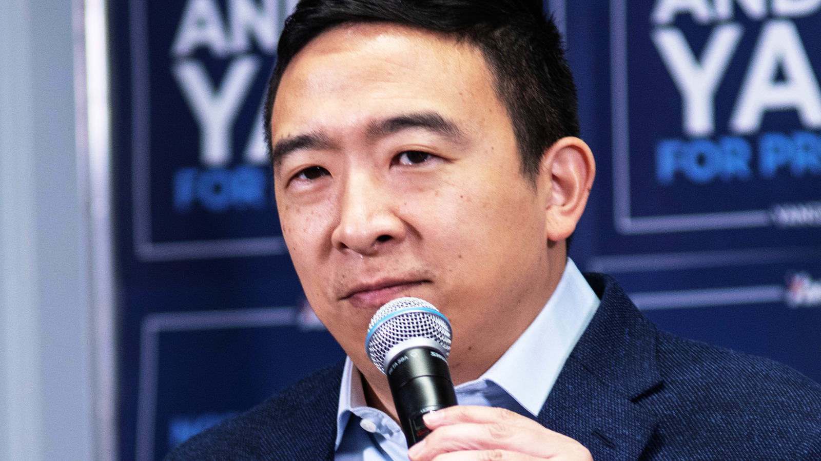 Andrew Yang Poses With AEW Stars At Kulture City Ball