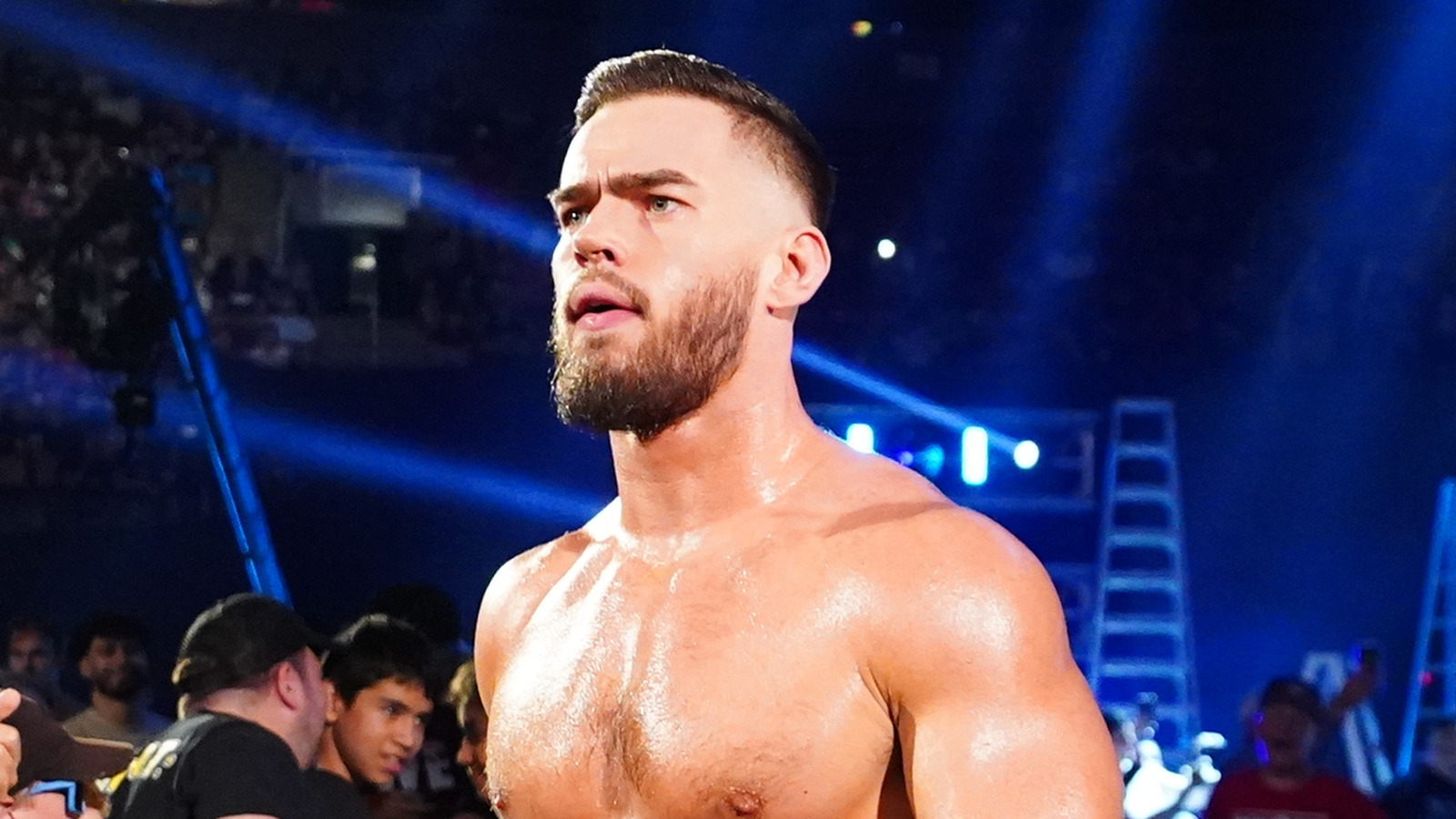 Austin Theory Remembers Dangerous Elimination Chamber Stunt