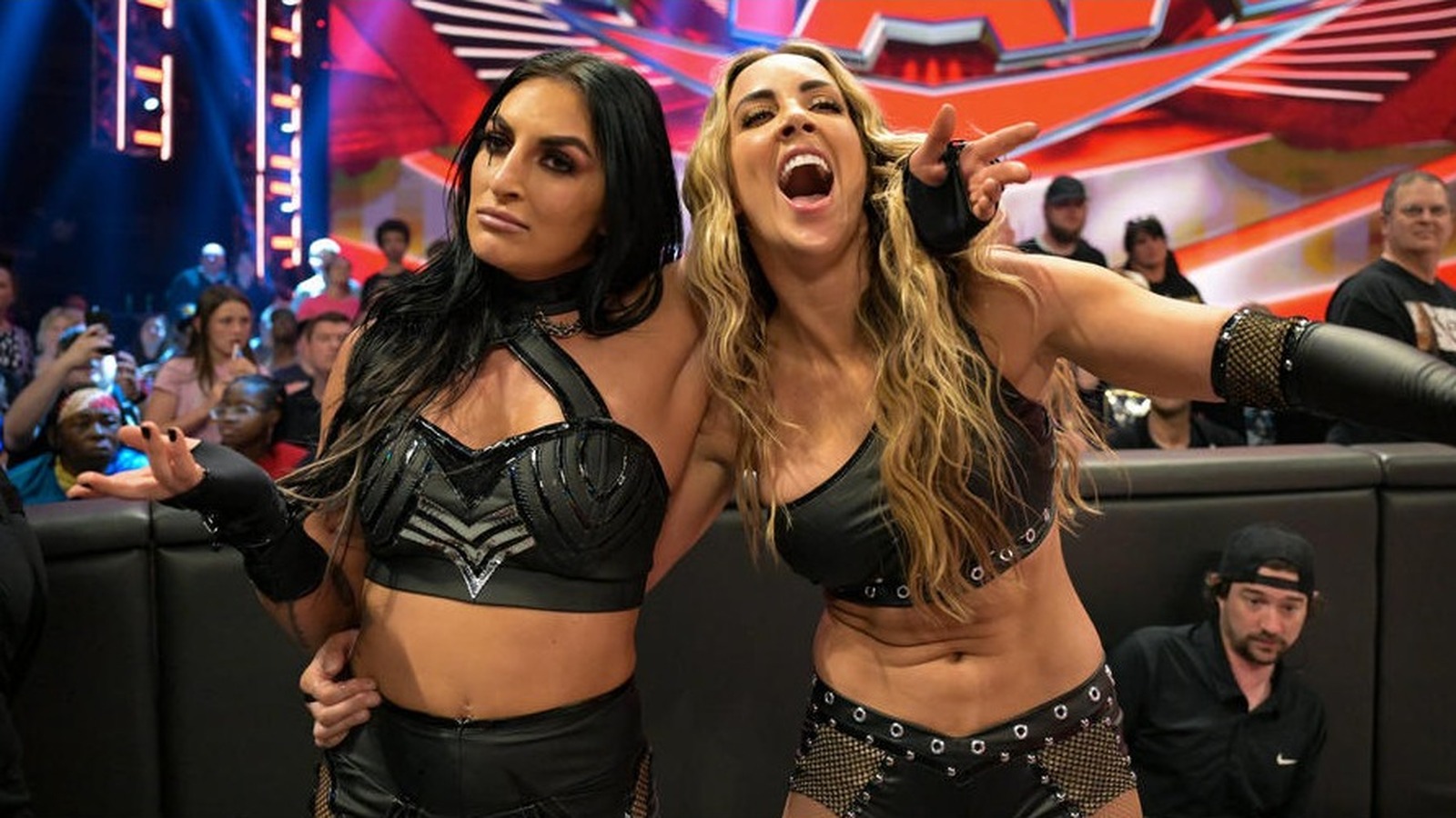 Chelsea Green & Sonya Deville Have Backstage Run-In With Katana Chance & Kayden Carter