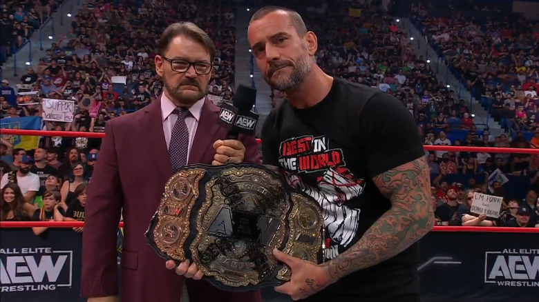 CM Punk Finally Lets Viewers See The Contents Of Bag On AEW Collision CM Punk Finally Lets Viewers See The Contents Of Bag On AEW Collision
