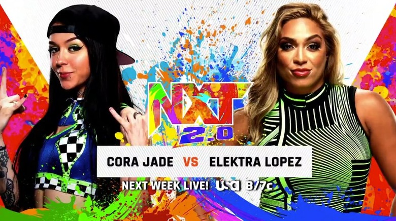 Cora Jade Vs. Elektra Lopez & More Announced For Next Week's WWE NXT 2.0