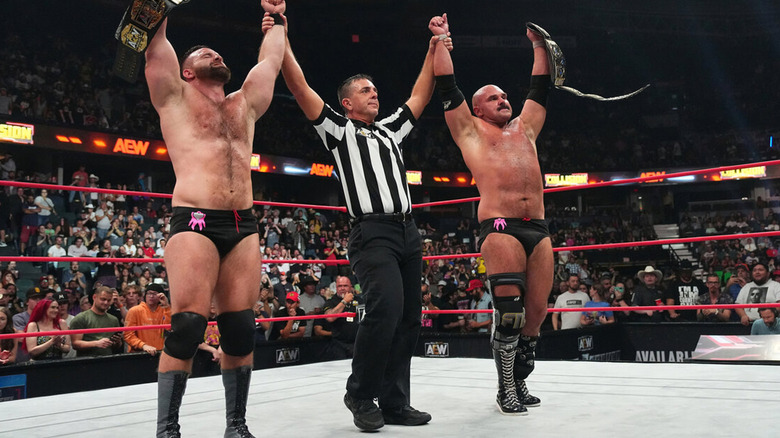 FTR Defend AEW World Tag Team Titles Against MJF And Adam Cole On AEW ... FTR Defend AEW World Tag Team Titles Against MJF And Adam Cole On AEW ...