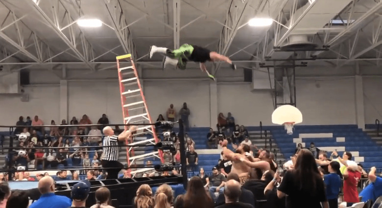 Indie Wrestler Suffers Injuries In Bad Ladder Bump, Doc Gallows And ...