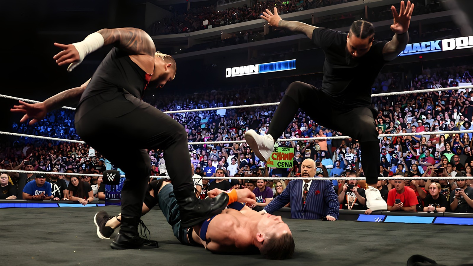 John Cena Vs. Jimmy Uso & Solo Sikoa Added To WWE Fastlane Card John Cena Vs. Jimmy Uso & Solo Sikoa Added To WWE Fastlane Card