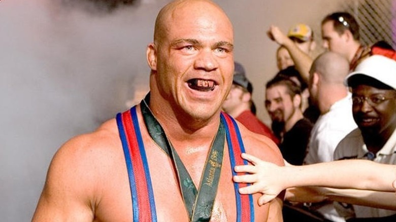Kurt Angle On The Genesis Of His WWE 'Wrestling Machine' Gimmick Kurt Angle On The Genesis Of His WWE 'Wrestling Machine' Gimmick