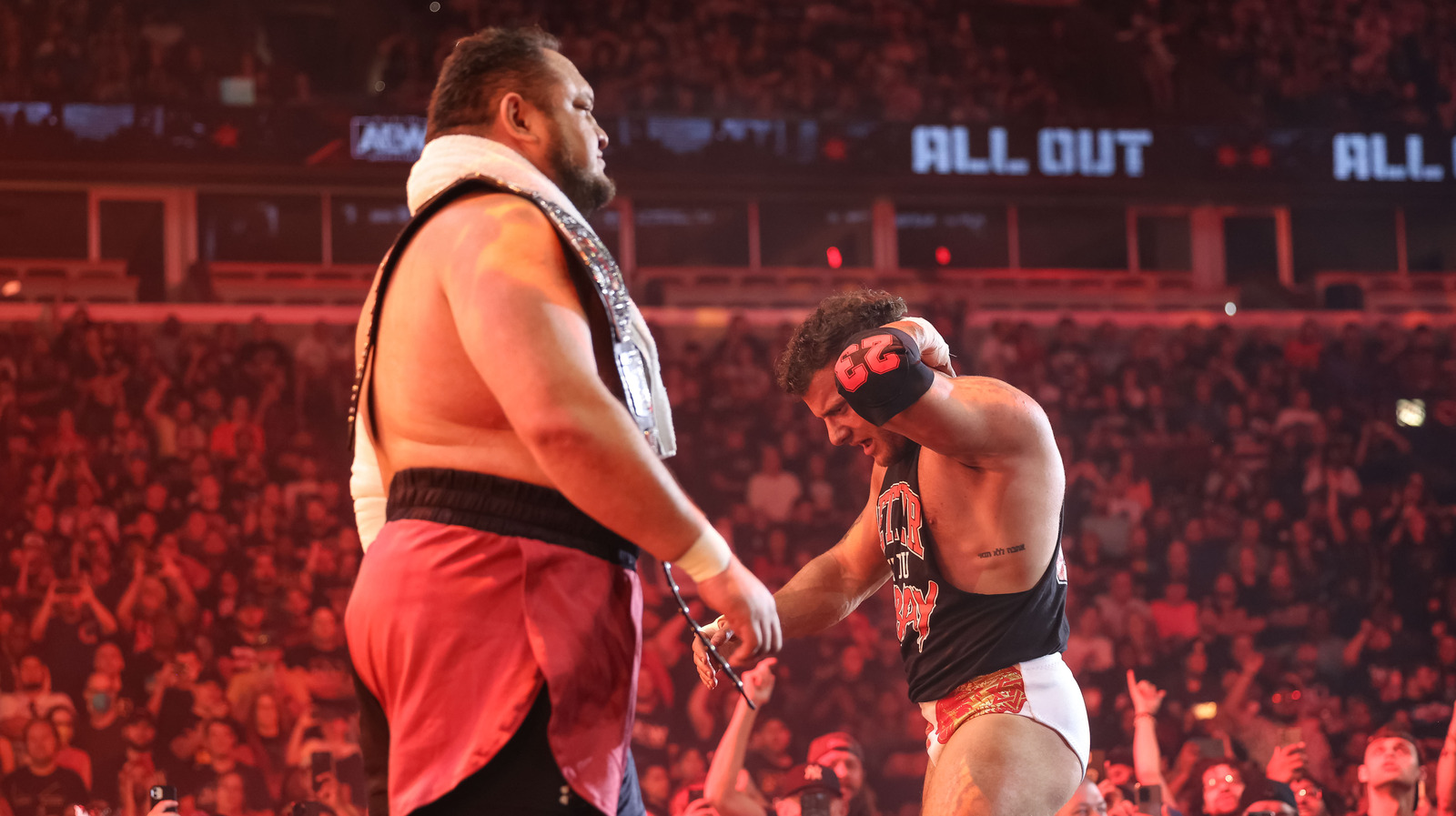 MJF Warns Samoa Joe He's Not The Same Person From Early NXT Interaction MJF Warns Samoa Joe He's Not The Same Person From Early NXT Interaction