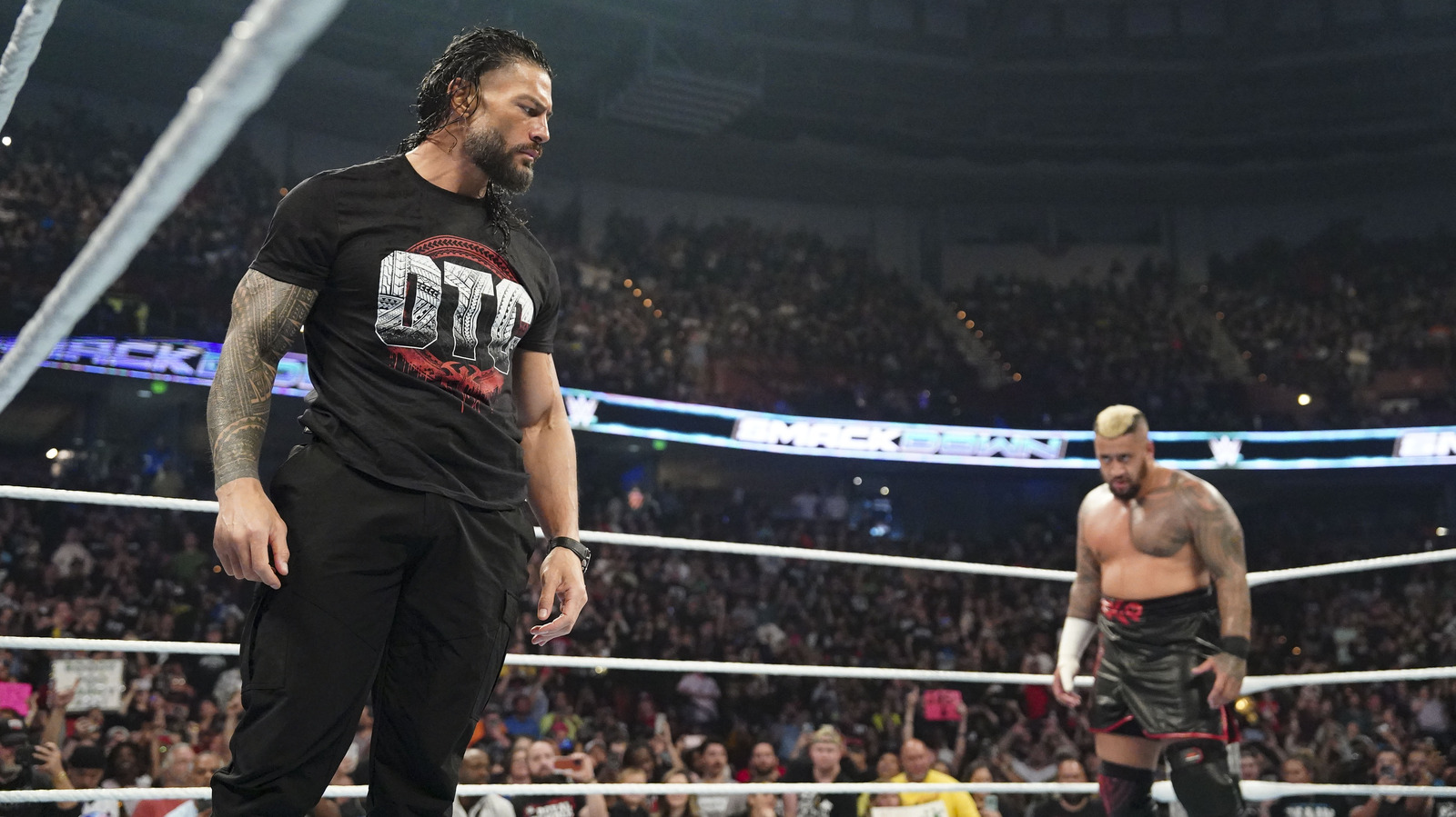 One Tribal Chief Pins Another In WWE Crown Jewel 2024's Bloodline Six ...