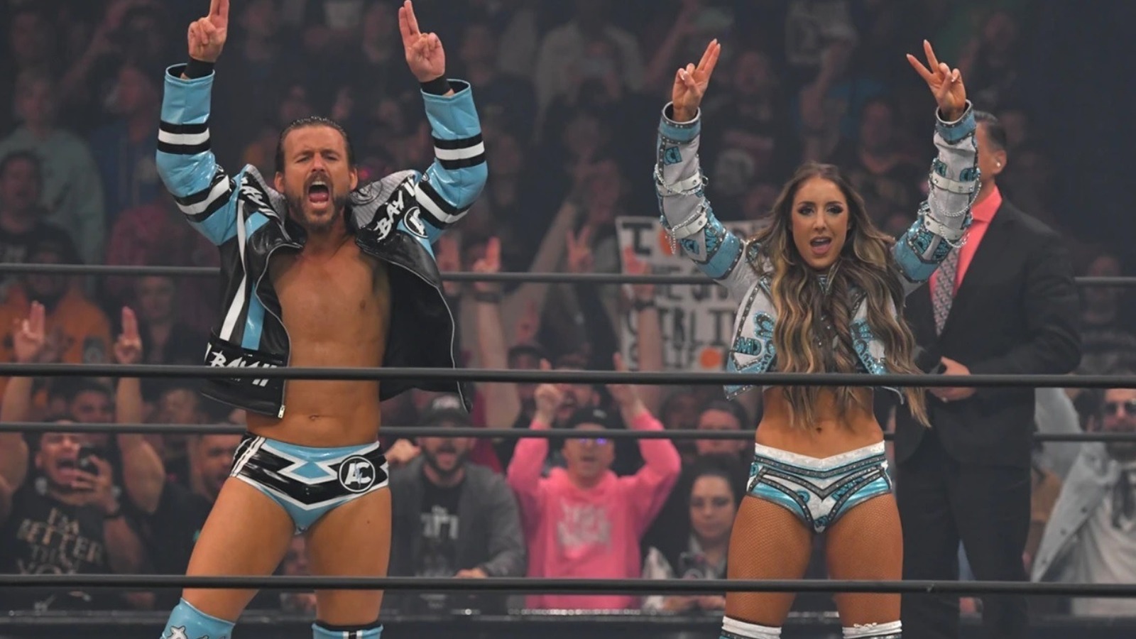 Photos: AEW's Britt Baker Praises Adam Cole's Toughness After 'Freak Accident' Injury