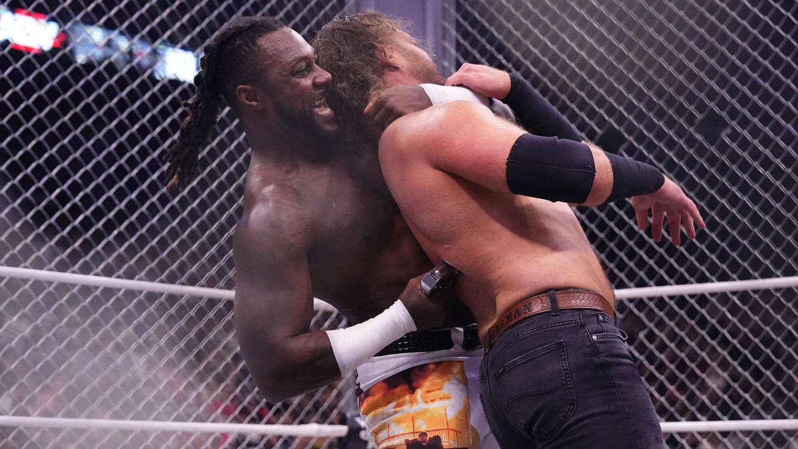 Swerve Strickland Shares Pics From AEW All Out Cage Match: 'What Did You Expect?'