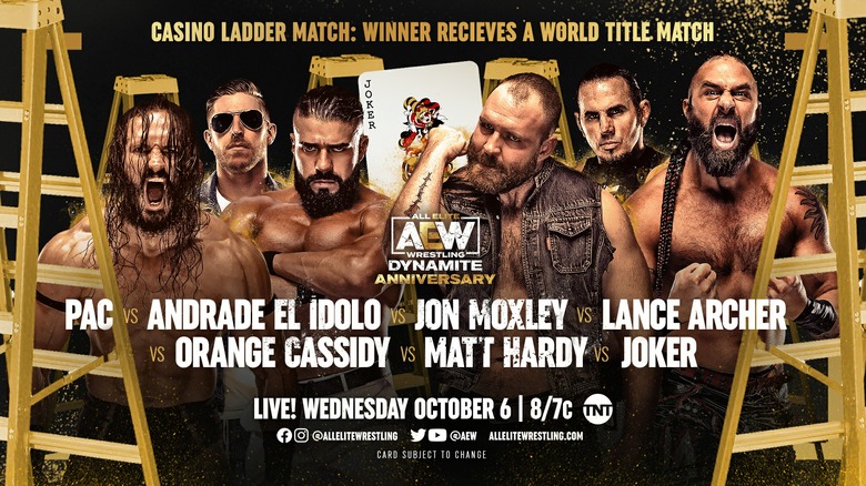 Hangman Page Returns In The AEW Casino Ladder Match Hangman Page Returns In The AEW Casino Ladder Match