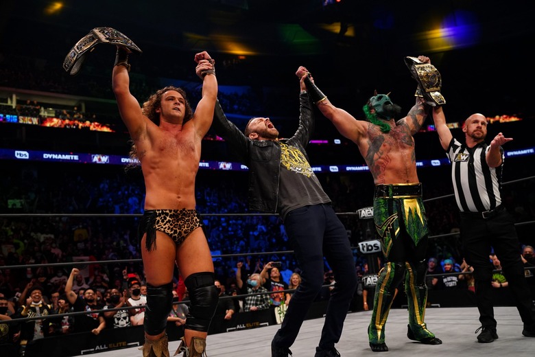 Triple Threat Tag Team Title Match Added To AEW Double Or Nothing Triple Threat Tag Team Title Match Added To AEW Double Or Nothing