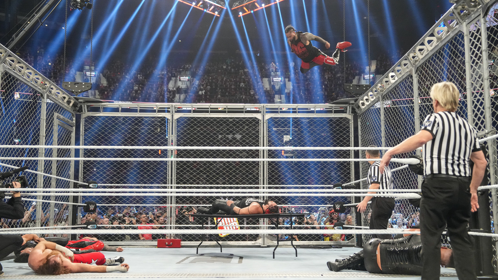 Two WWE Survivor Series Main Event Performers Banged Up After Diving ...