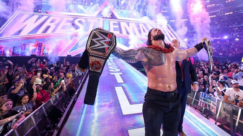 Video: Roman Reigns Breaks Character To Deliver 'Thank You' Speech At ...