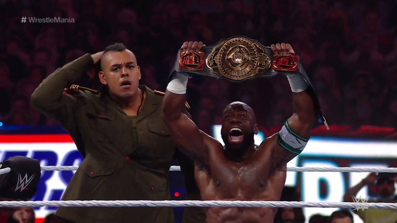 WrestleMania 37 Night Two: Apollo Crews Vs. Big E (Nigerian Drum Fight)