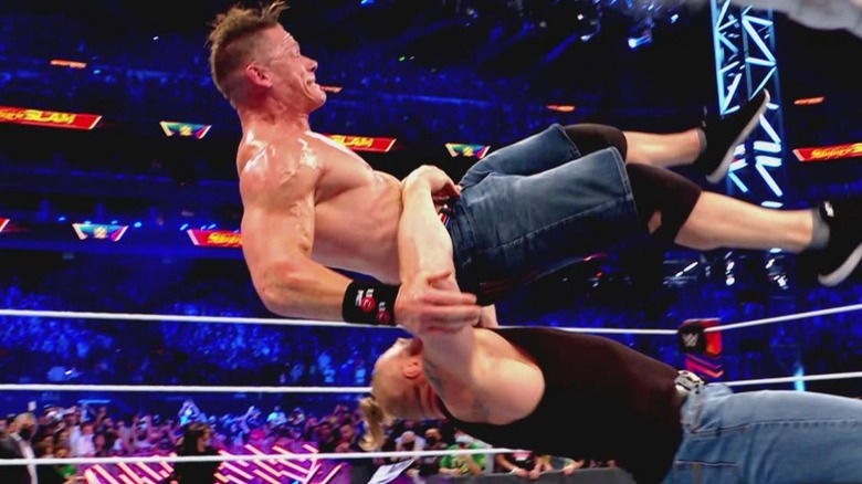 WWE Releases Footage Of Brock Lesnar Attacking John Cena After SummerSlam