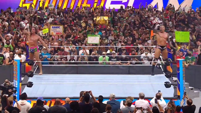 WWE SummerSlam: Randy Orton And Riddle Vs. AJ Styles And Omos (RAW Tag ...